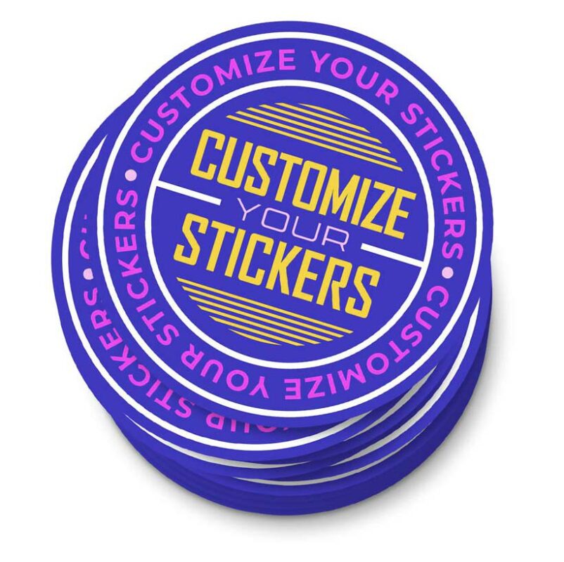 Round Stickers Design and Print at Dot4Dot Print